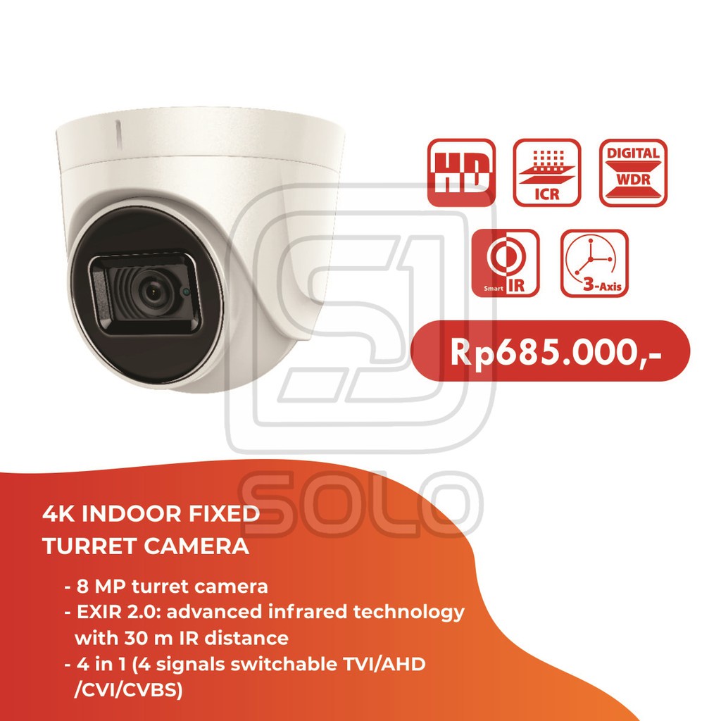 Jual Kamera CCTV Pengintai HIKVISION DS-2CE76U1T-ITPF HD 8MP Camera Spy Indonesia|Shopee Indonesia