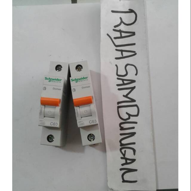 Jual Alat pemutus arus listrik Sikring MCB Schneider 63A pemutus sirkit ...