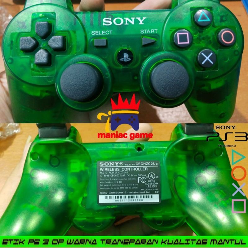 Jual STIK WIRELESS PS 3 ORI PABRIK WARNA TRANSPARAN KEREN & AWET ...