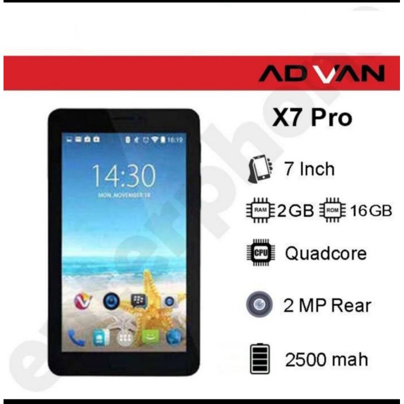 Jual ADVAN TABLET X7 PRO 2020 2/16GB 100%ORIGINAL GARANSI RESMI | Shopee Indonesia