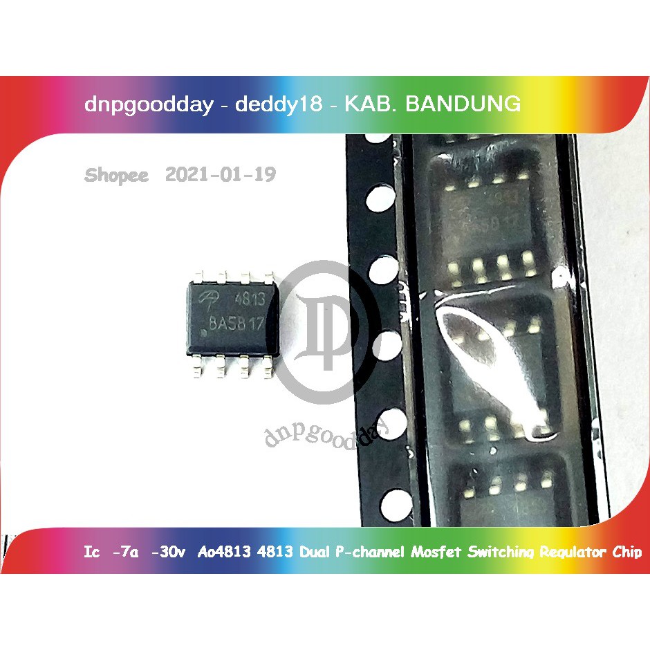 Jual Ic -7a -30v Ao4813 4813 Dual P-channel Mosfet Switching Regulator ...