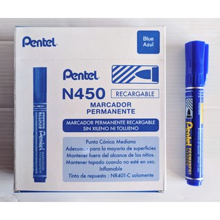 Jual Spidol Pentel Permanent - Biru (Pack 12 Pcs) | Shopee Indonesia