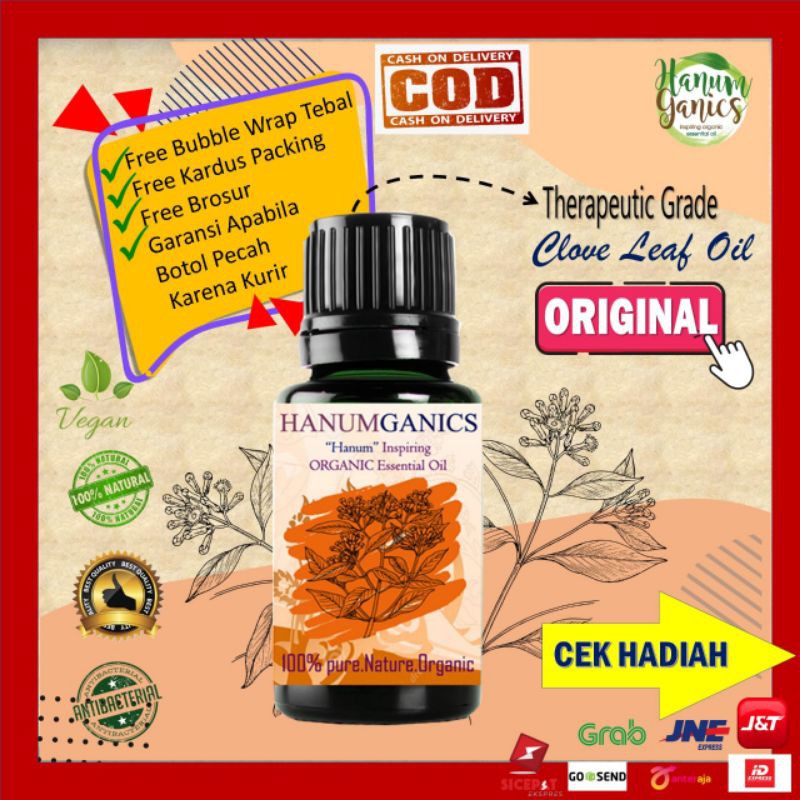Jual Minyak daun cengkeh (clove leaf oil) essential oil, aromatherapy, aromaterapi,5 ml | Shopee ...