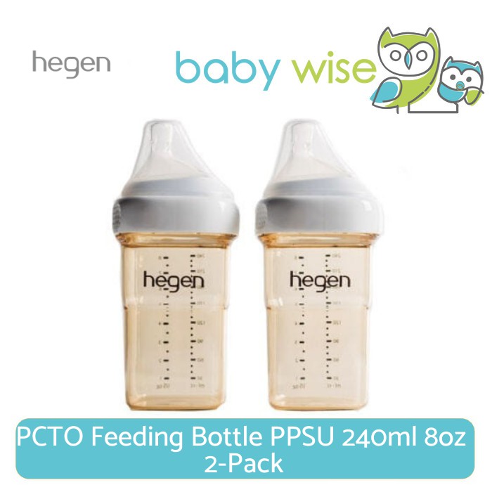 Jual Hegen PCTO Feeding Bottle PPSU 240ml/8oz 2-Pack | Shopee Indonesia