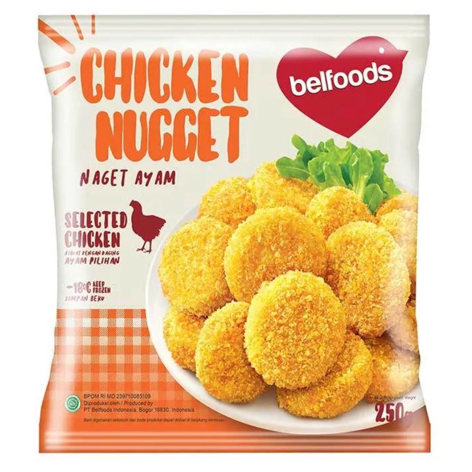 Jual Belfoods Chicken Nugget bulat 250 gr | Shopee Indonesia
