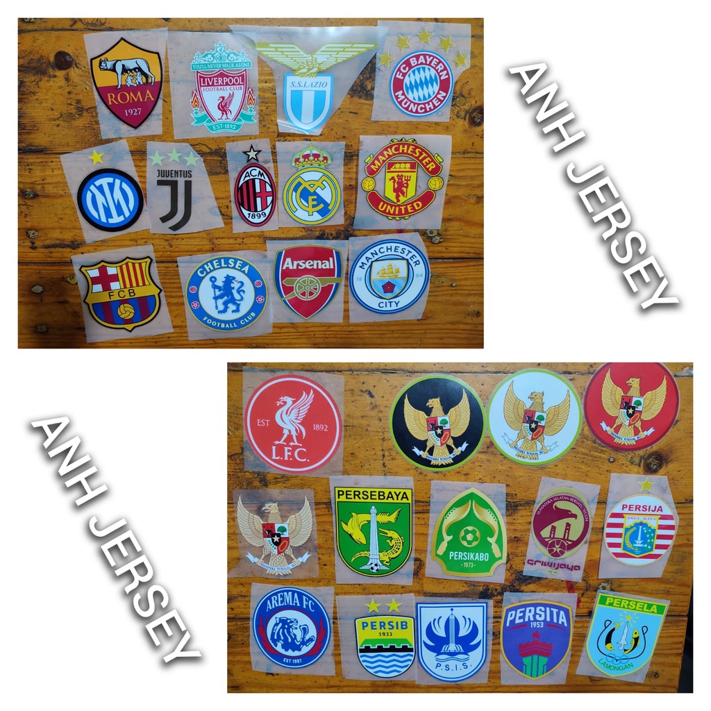 Jual (JERSEY) PASANG LOGO BAJU BOLA CLUB EROPA DAN INDONESIA | Shopee ...