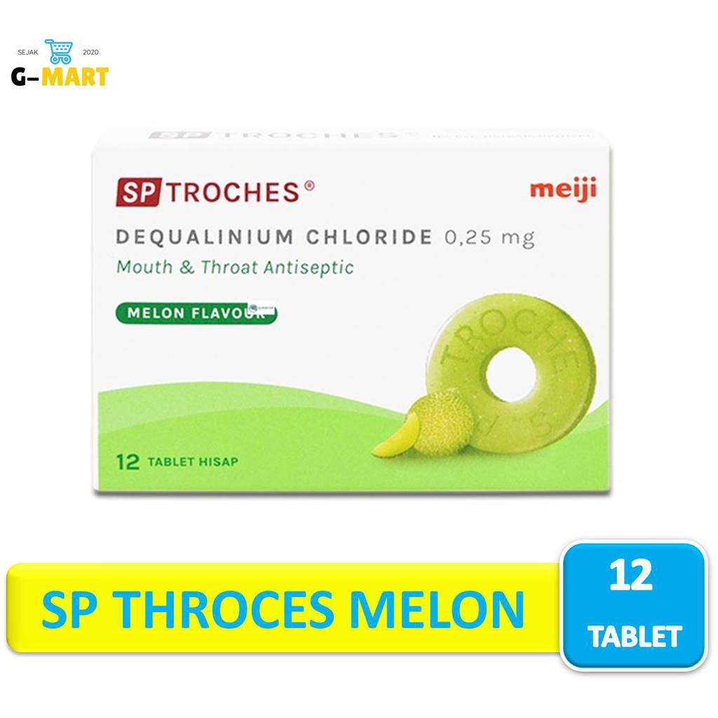 Jual Meiji SP Troces Rasa Melon - Box [12 Tab] / Strip [6 Tab] | Shopee ...