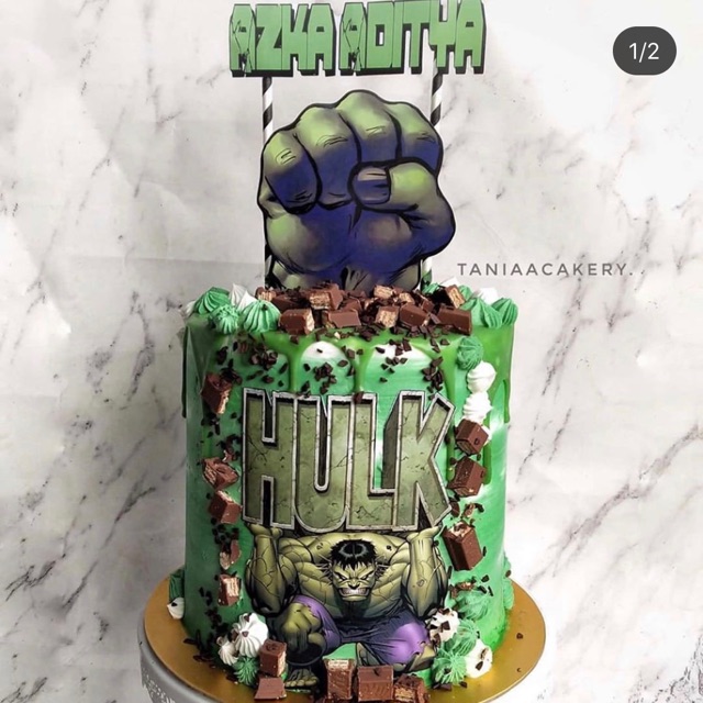 Jual Hulk Topper Cake Birthday / Hiasan Kue Ulang Tahun | Shopee Indonesia