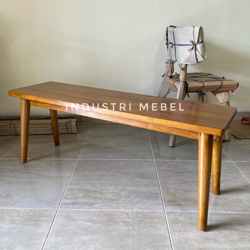 Jual Stools Bench Cafe Restoran Jati - Bangku Retro Scandinavian Minimalis | Shopee Indonesia