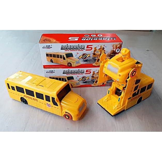 Jual MAINAN MOBIL ROBOT BIS - BUS ROBOT WARRIOR SCHOOL BUS TRANSFORMER ...