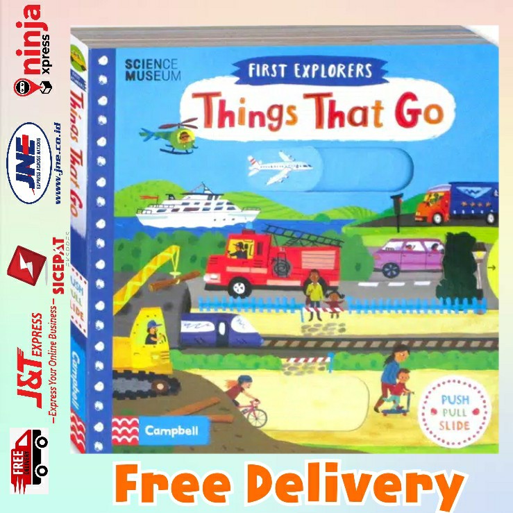 Jual First Explorers : Things That Go (Push, Pull, Slide) campbell book ...