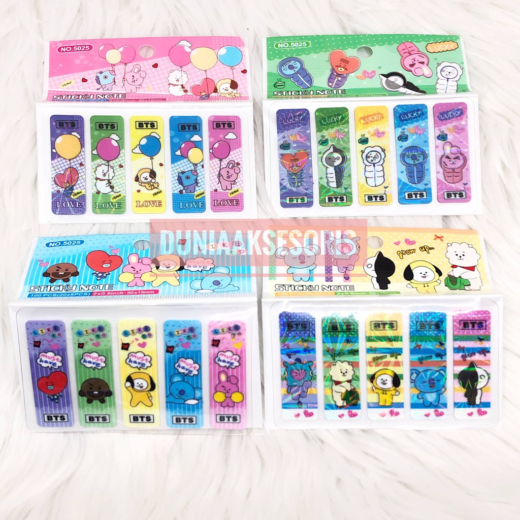 STICKY NOTE PLASTIK HOLOGRAM MOTIF BT21 BTS KPOP / STICKY NOTES BTS ... STICKY NOTE PLASTIK HOLOGRAM MOTIF BT21 BTS KPOP / STICKY NOTES BTS ...
