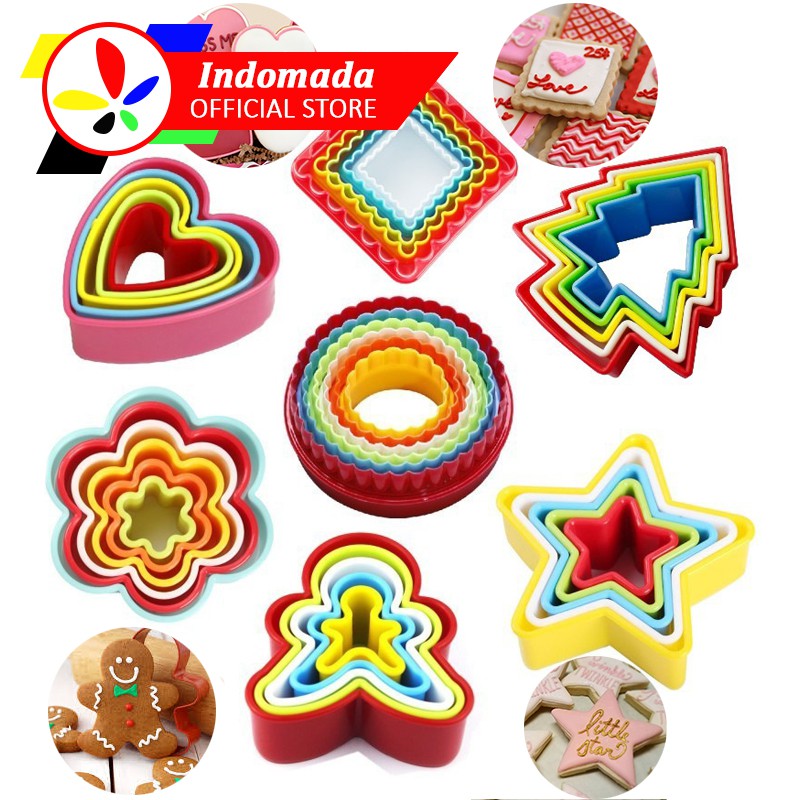 Jual Cookies Biskuit Cutter Plunger Cetakan Bento Baking Tool Dekorasi ...