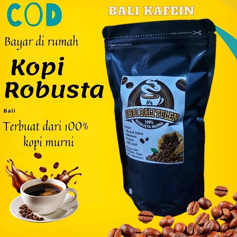 Kopi Bubuk Robusta 1 Kilo Kg Hitam Murni Original Bali Kintamani Murah ...