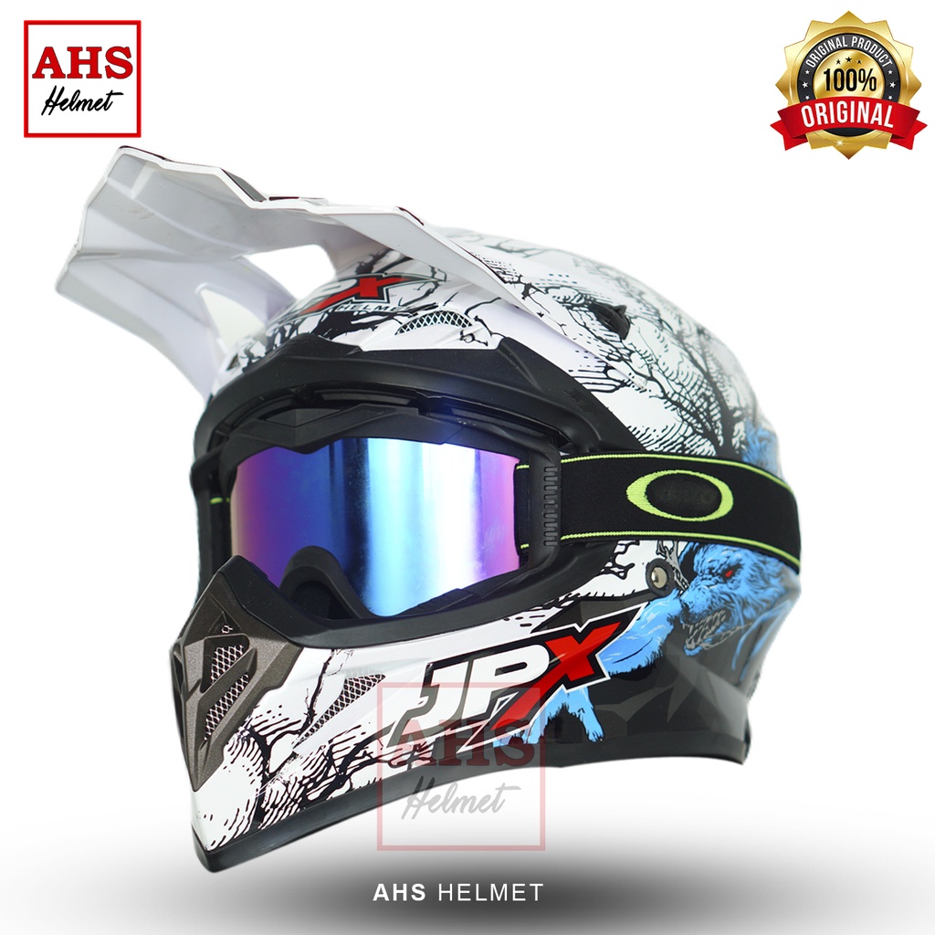 Jual HELM JPX FOX1 CROSS TRAIL MOTIF X14 ORIGINAL STANDARD SNI | Shopee ...