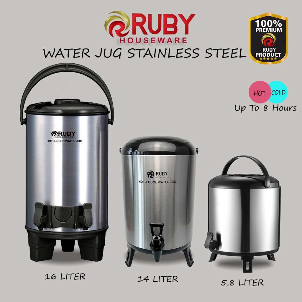 Jual RUBY WATER JUG STAINLESS STEEL | Shopee Indonesia