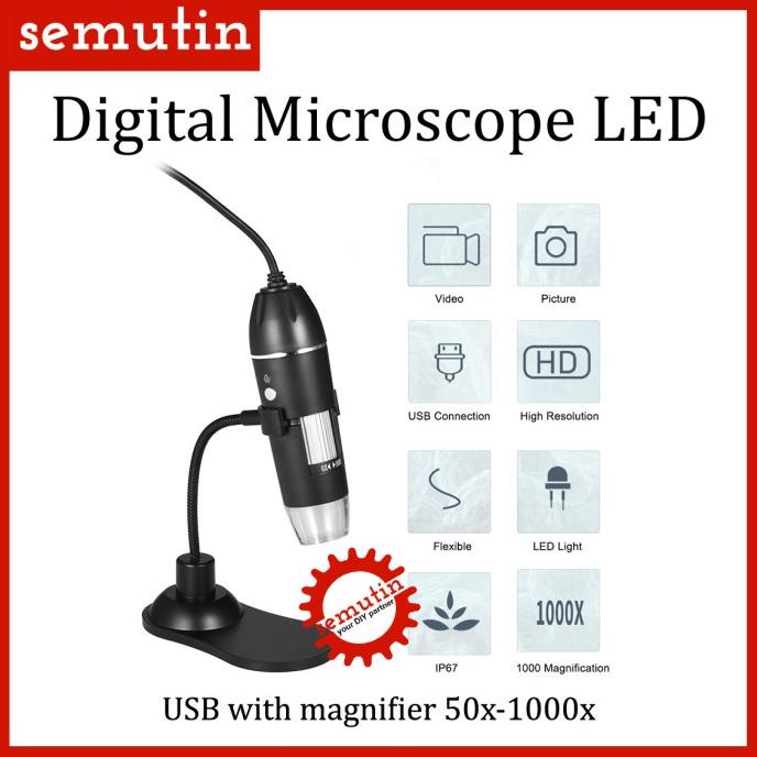Jual Mikroskop Digital Elektronik Led 50X-1000X / Usb Microscope ...