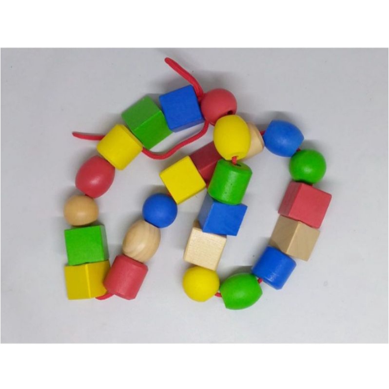 Jual BLUETOYS MERONCE KAYU GEOMETRI MAINAN EDUKATIF MONTESSORI ALAT ...