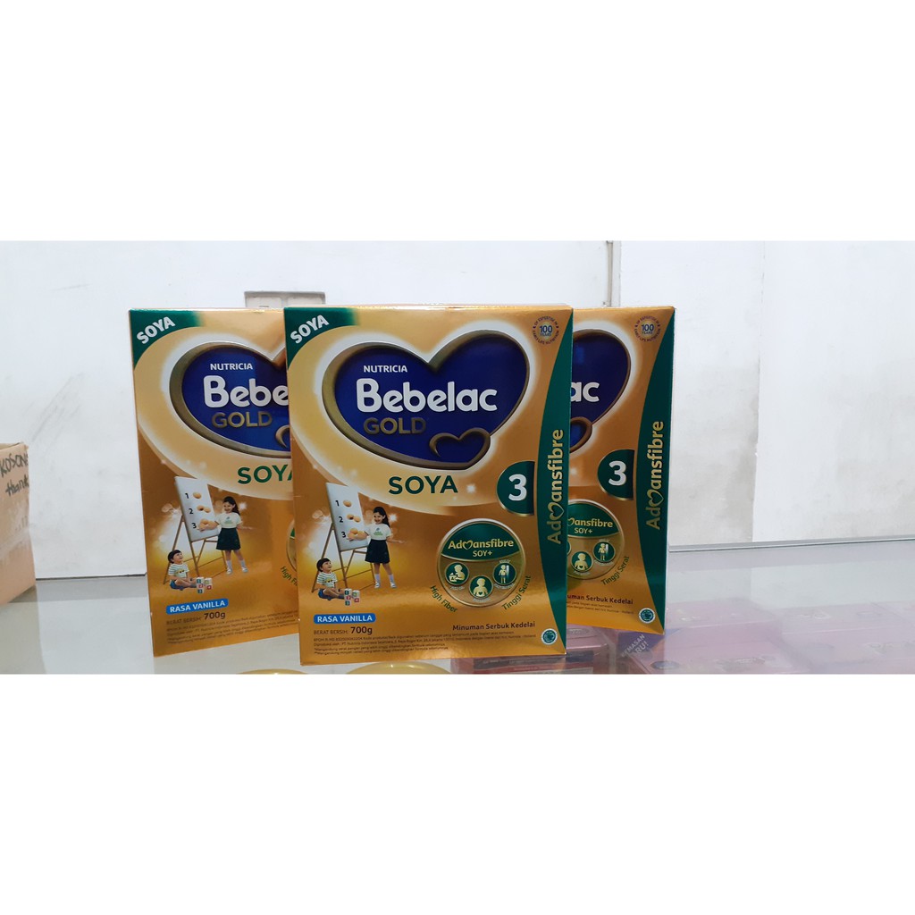 Jual Susu Formula Bebelac Gold Soya 3 700gr Rasa Vanilla - Natasha Susu ...