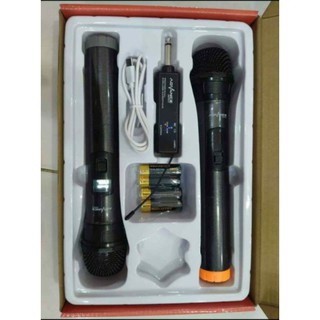 Jual Mic Wireless Doble Advance Mic-201/Mikropon Sepasang Portable ...