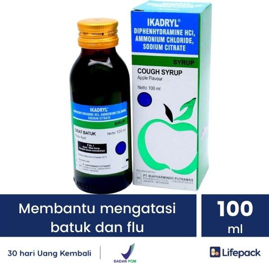 Jual IKADRYL SIRUP 100 ML - Obat Batuk - LIFEPACK | Shopee Indonesia