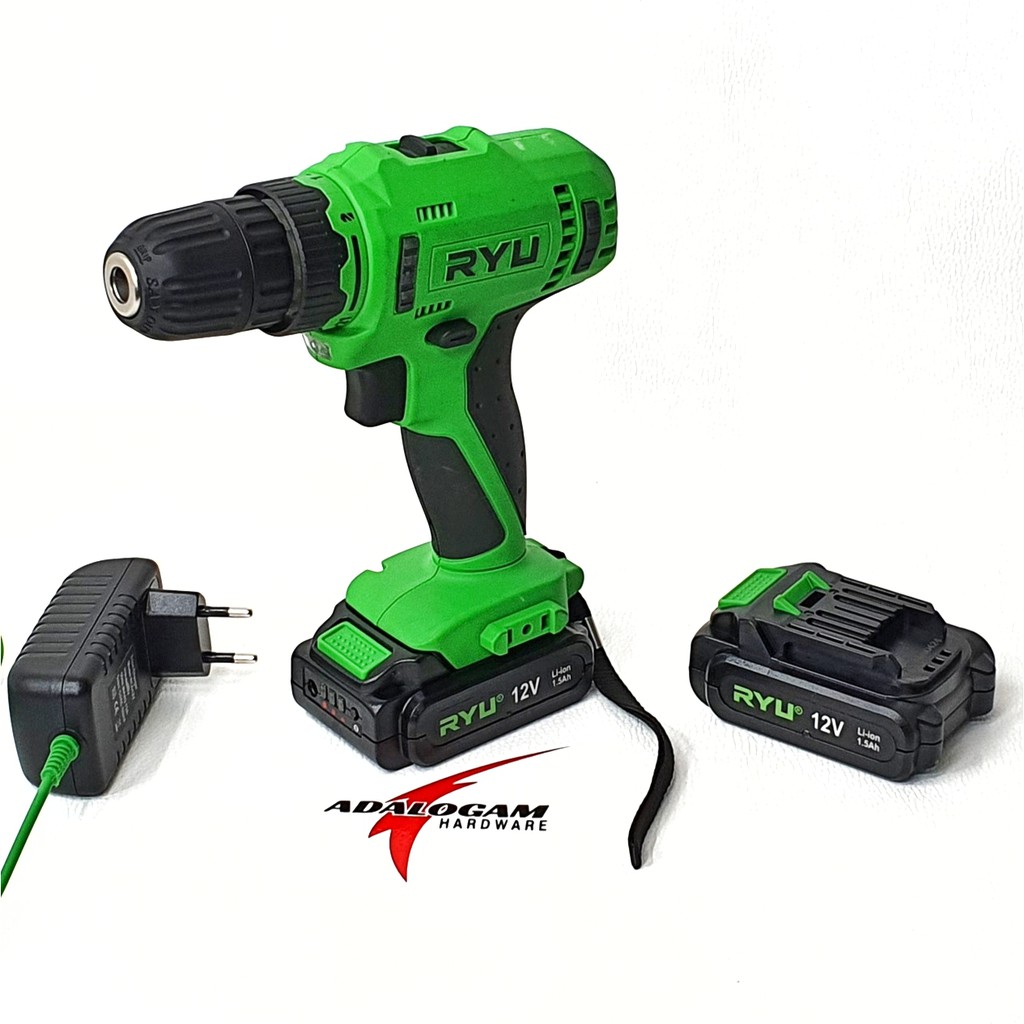 Jual RYU Cordless Drill RCD12V Koper - Bor Baterai Besi Kayu Charge ...