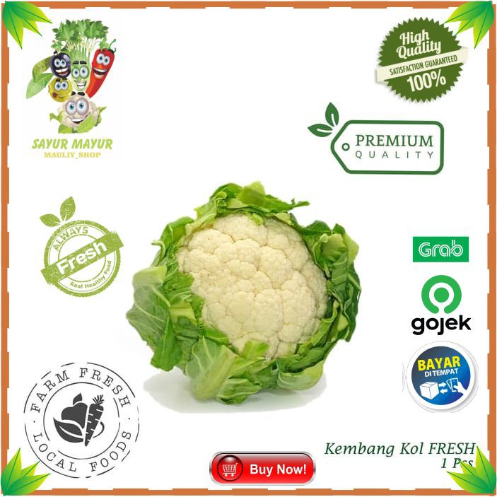 Jual Kembang Kol Segar Bunga Kol Califlower Sayur Segar Sayuran ...
