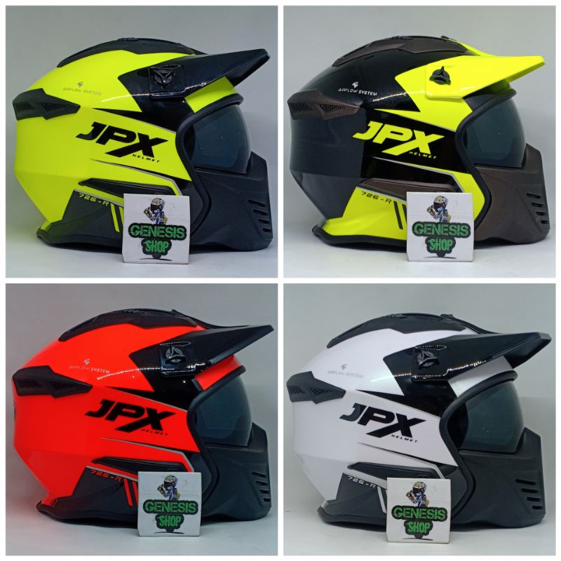 Jual Helm JPX full face helm JPX MX 726R solid polos Indonesia|Shopee Indonesia