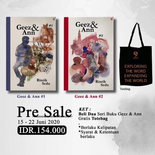Jual Novel Geez & Ann Volume 1 & 2 ( New Cover ) + Bonus Indonesia ...