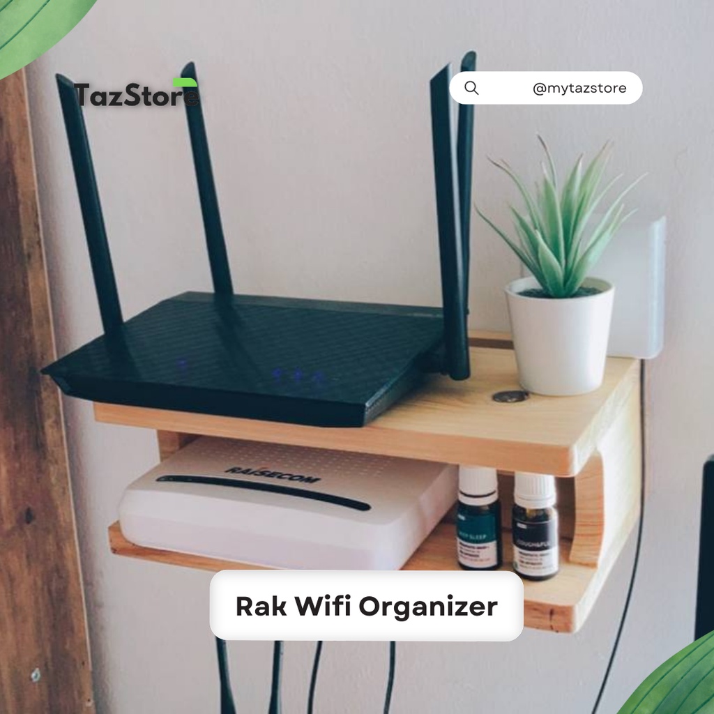 Jual Rak Wifi Router Organizer Wood | Shopee Indonesia