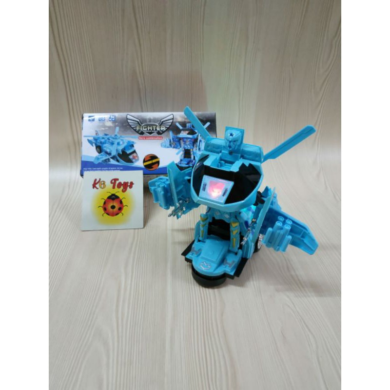 Jual Mainan Mobil Robot Transform Heli Tank Police Robot Berubah Ada ...