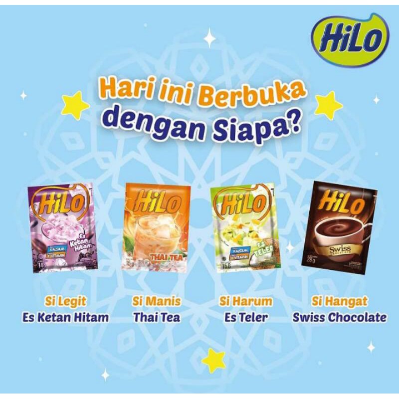 Jual Hilo Renceng 10 Sachet All Variant Hilo Thai Tea Es Teler Es Ketan ...