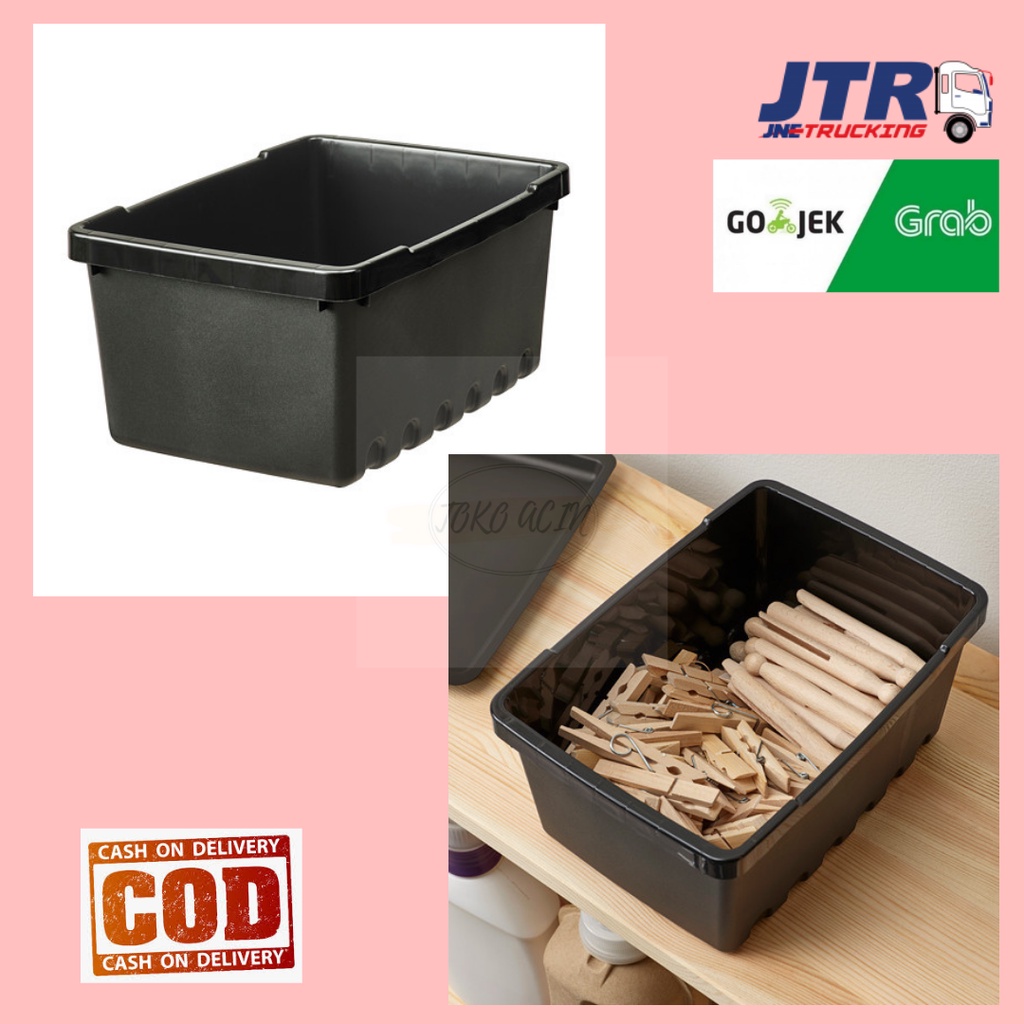 Jual UPPSNOFSAD Kotak penyimpanan hitam uk 25x17x12 cm 4 L, kotak ... Jual UPPSNOFSAD Kotak penyimpanan hitam uk 25x17x12 cm 4 L, kotak ...