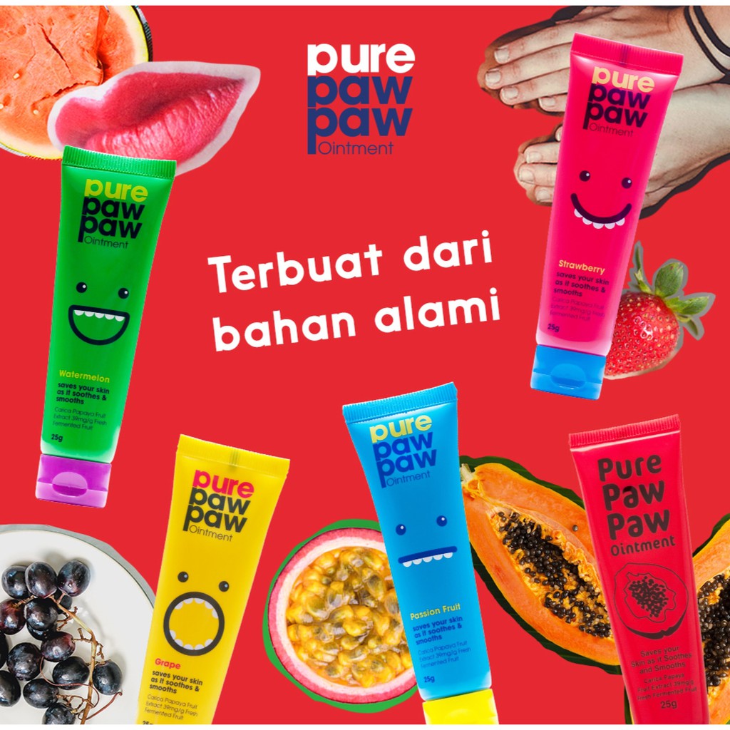 Pure paw paw ointment 25g original /25g original lucas paw paw pawpaw ...