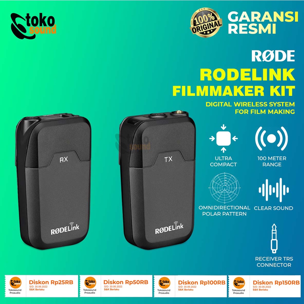 Jual Rode RODELink Filmmaker Kit Digital Wireless System for Filmmakers ...
