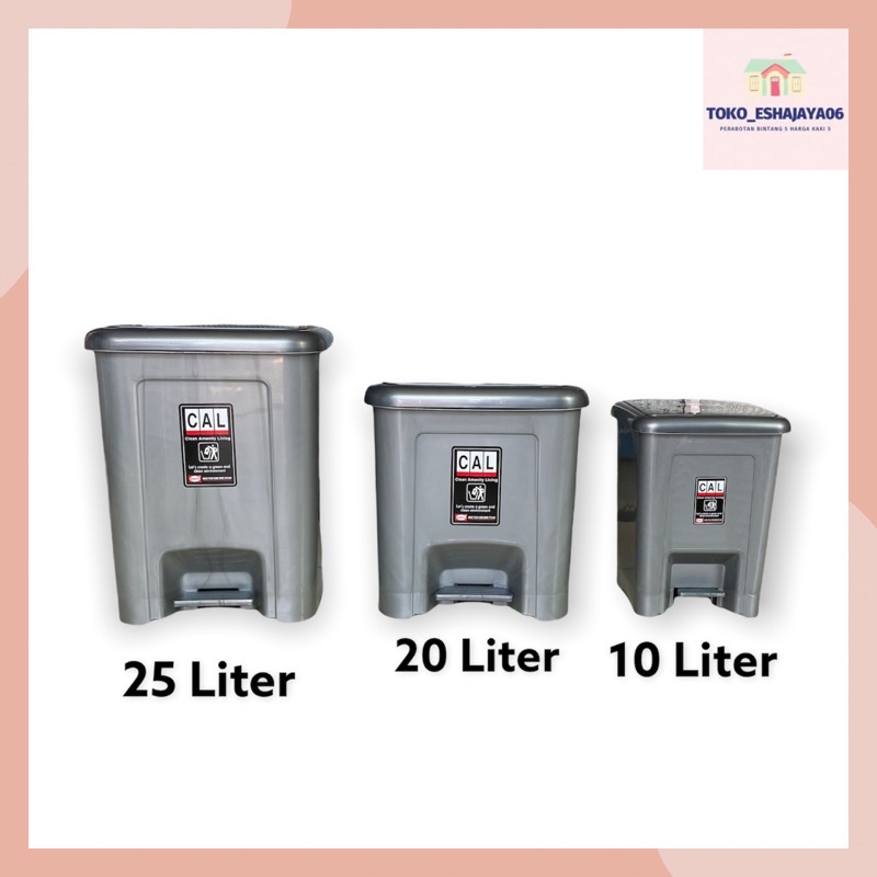 Jual Shinpo- Tempat Sampah Injak/Injek 10 20 25 Liter | Shopee Indonesia
