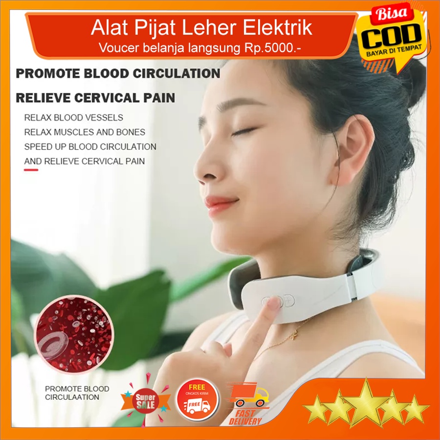 Jual alat pijat leher dan terapi pundak refleksi elektrik infrared penghilang pusing dan pegal ...