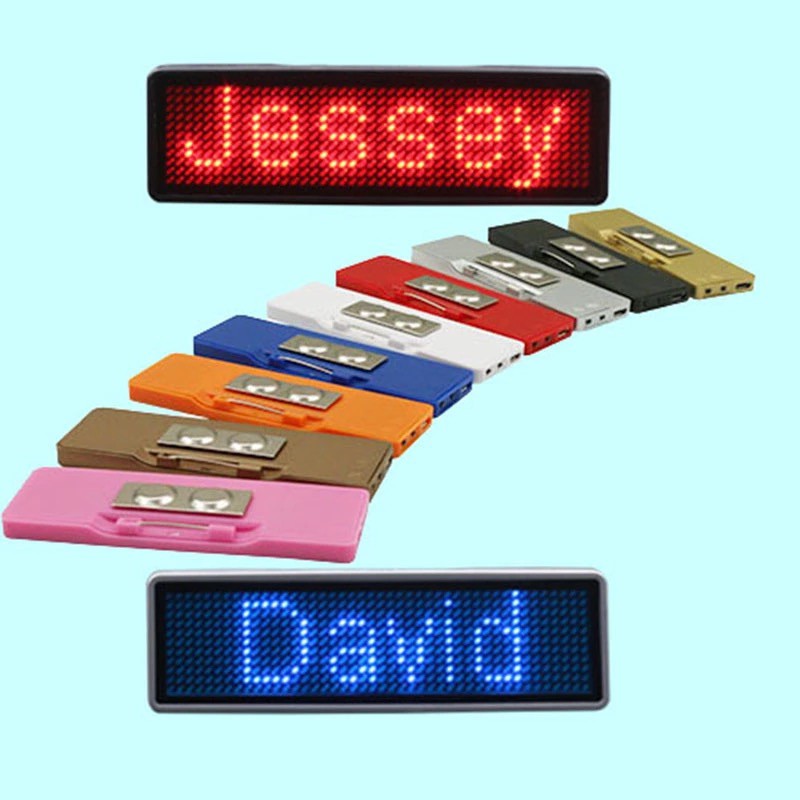 Jual Name Tag LED / Tag Nama LED / Programmable / Lampu LED / Souvenir / Promosi / LED Badge ...