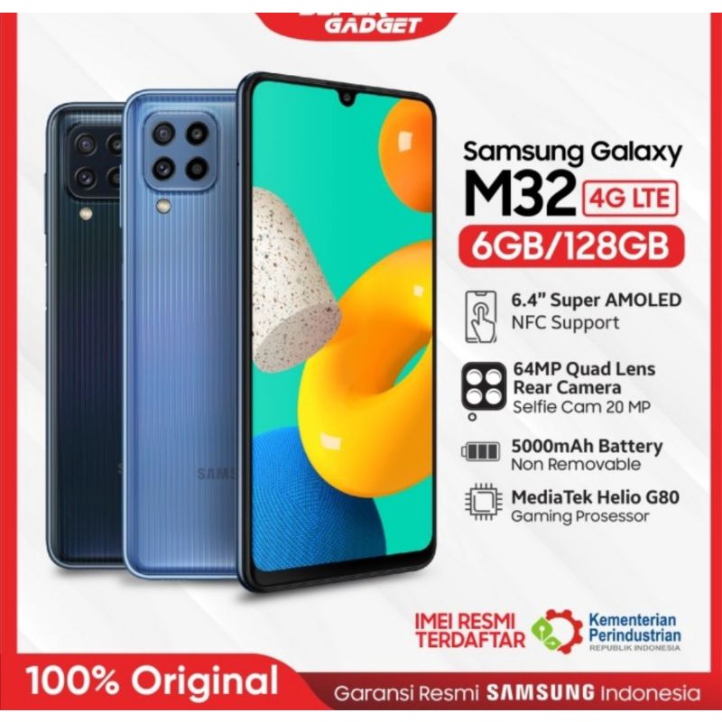Jual Samsung Galaxy M32 6/128 Ram 6GB Rom 128GB Garansi Resmi | Shopee ...