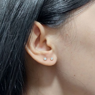 Jual Anting giwang daisy mata 1 simple cantik emas asli pakai ulir emas ...