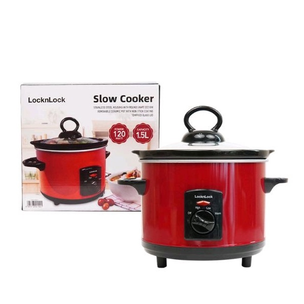 Jual LocknLock Slow Cooker - EJP136RED ORIGINAL | Shopee Indonesia