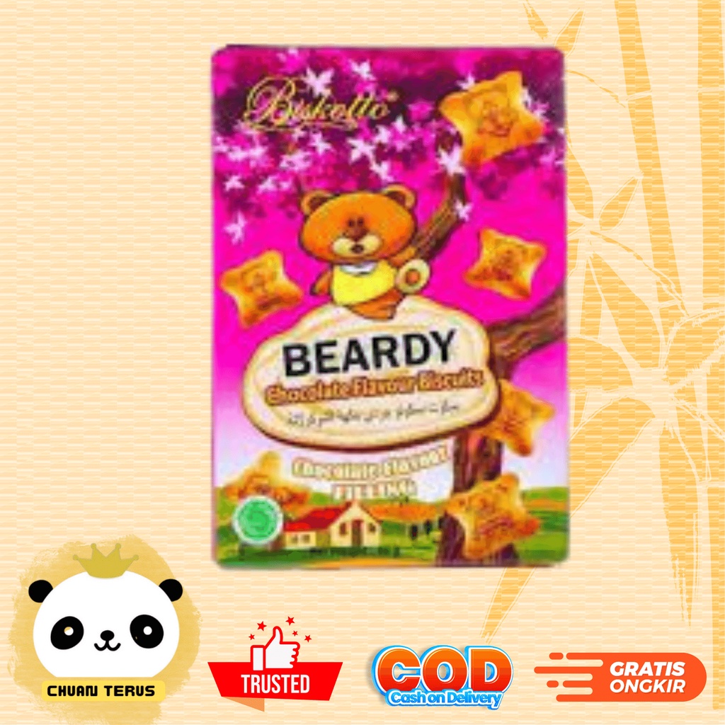 Jual BISKITOP - BISKOTO BEARDY 40gr Biskuit Anak Dewasa Enak Renyah ...