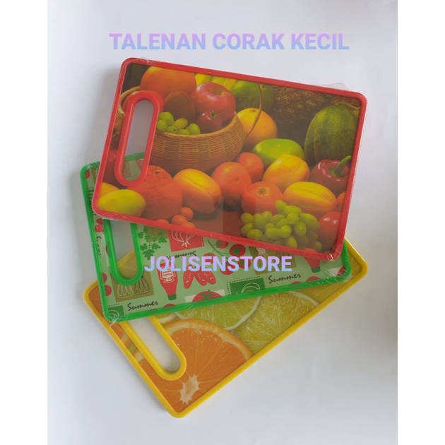 Jual TALENAN PLASTIK CORAK/TALENAN GAMBAR BUAH/TALENAN CANTIK/TALENAN ...