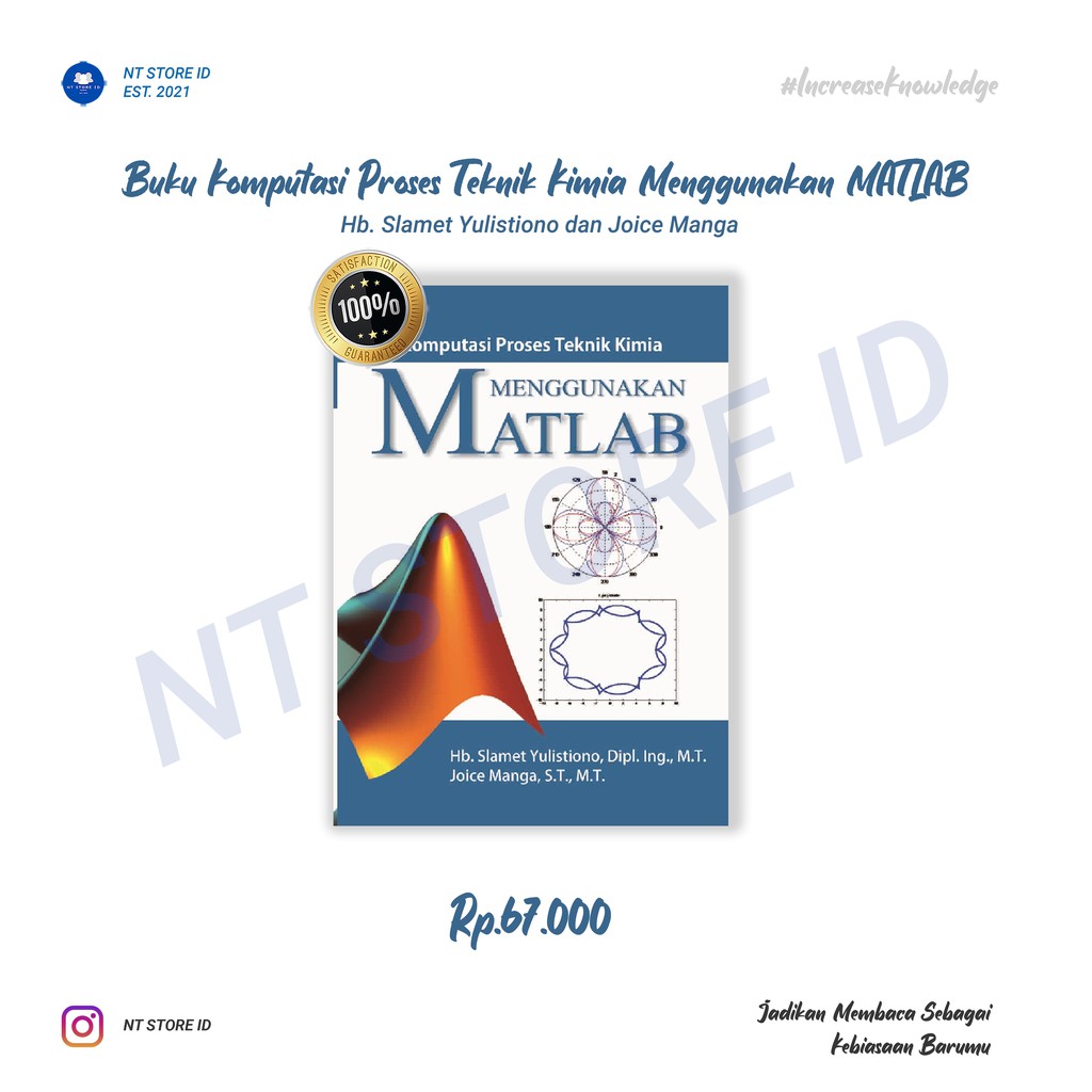 Jual Buku Komputasi Proses Teknik Kimia Menggunakan MATLAB Indonesia ...