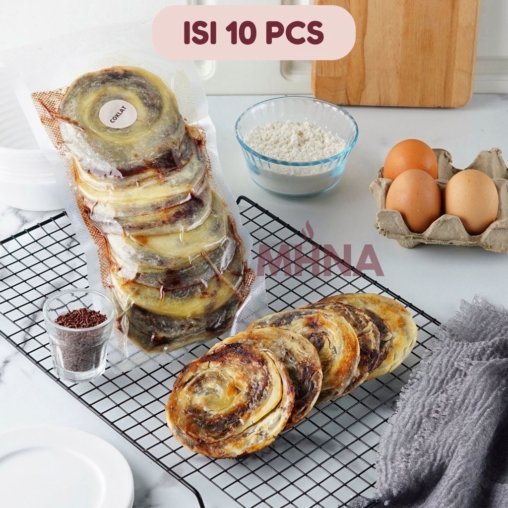 Jual Roti Maryam / Roti Canai / Roti Cane Frozen Rasa Coklat Isi 10 Pcs ...