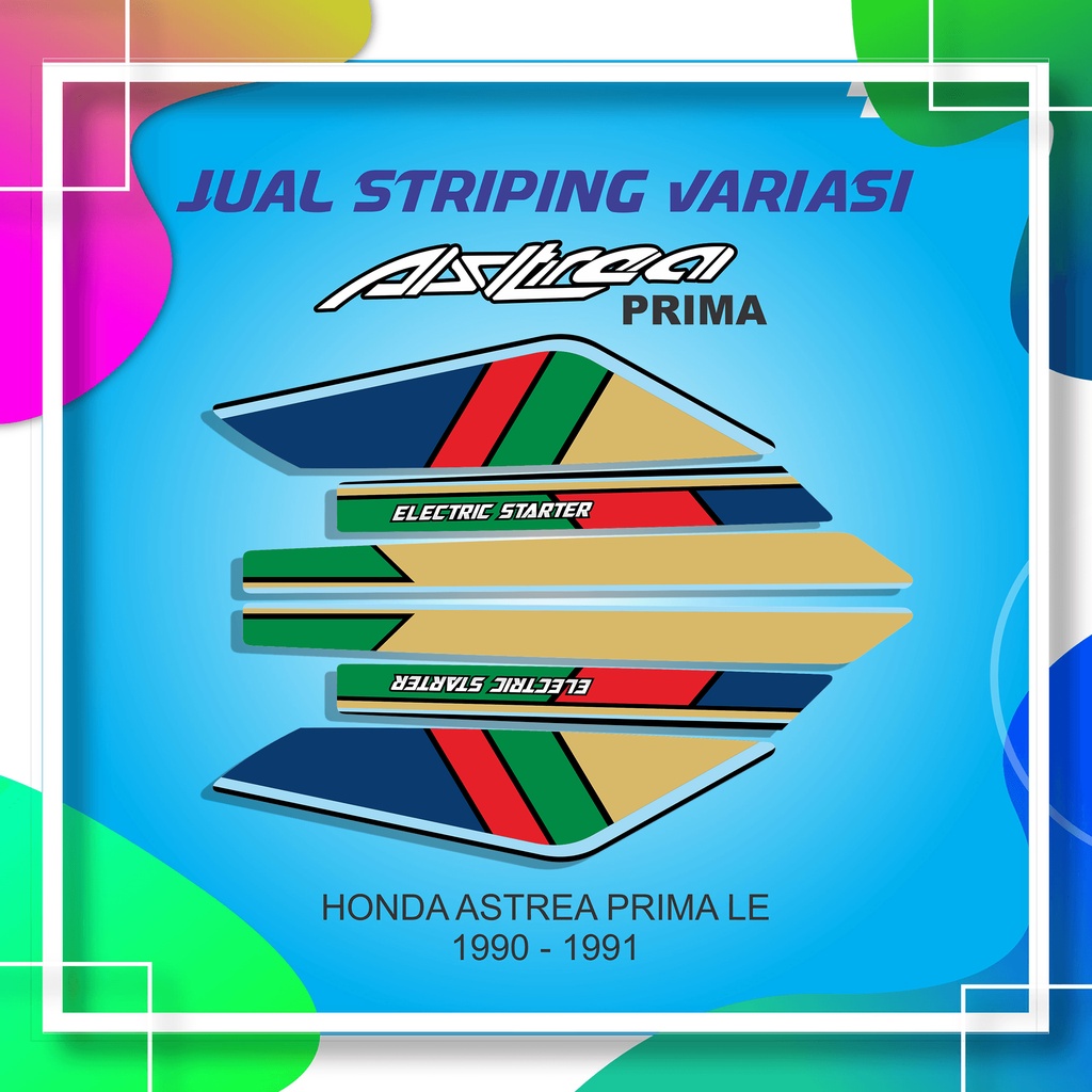 Jual Striping Astrea Prima Limited Edition 1990 - 1991 | Stiker set ...
