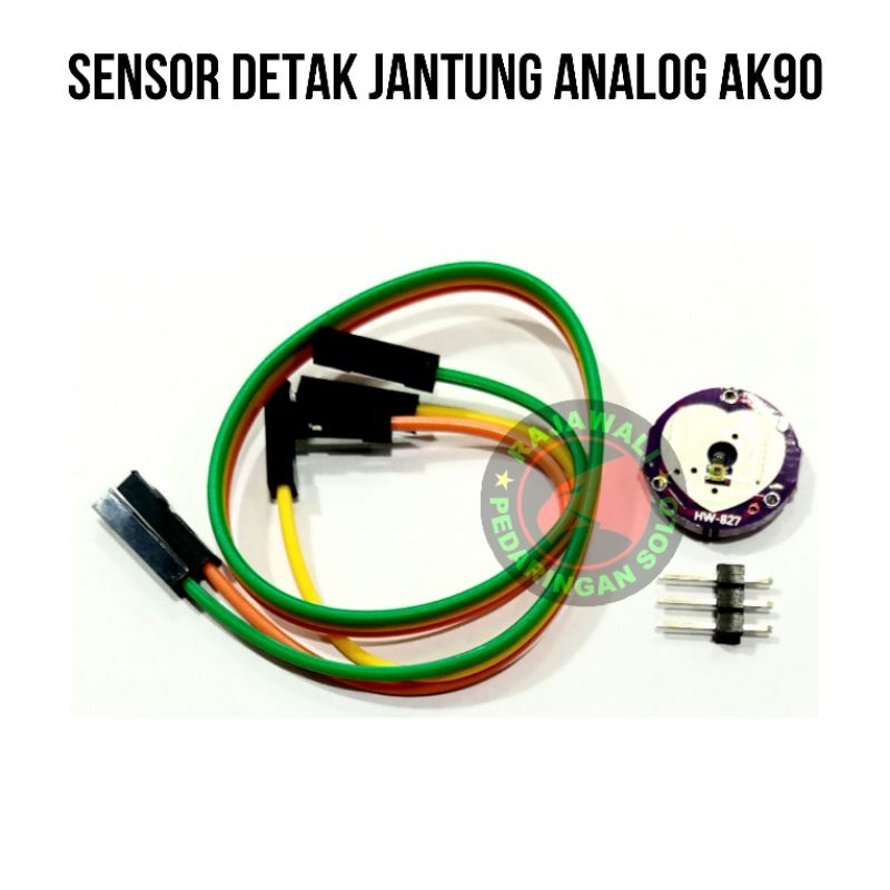 Jual SENSOR DETAK JANTUNG ANALOG AK90 ARDUINO PULSE HEART SENSOR ...