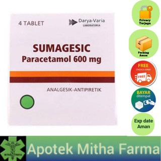 Jual SUMAGESIC TABLET PARASETAMOL 600MG | Shopee Indonesia