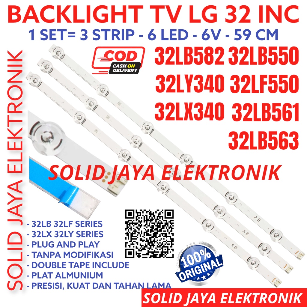 Jual BACKLIGHT TV LED LG 32LF550 32LB550 32LB550A 32LF550A 32LY340 ...