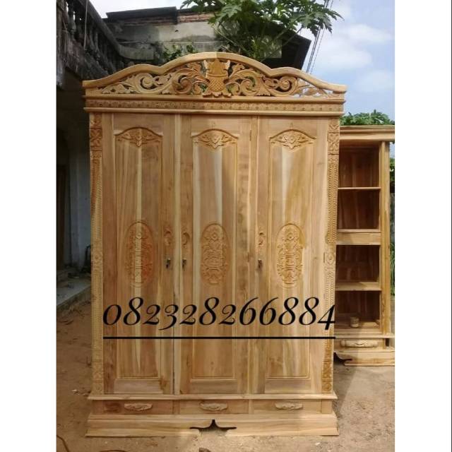 Jual Lemari pakaian kayu jati lemari kayu jati lemari ukir 3 pintu kayu ... Jual Lemari pakaian kayu jati lemari kayu jati lemari ukir 3 pintu kayu ...